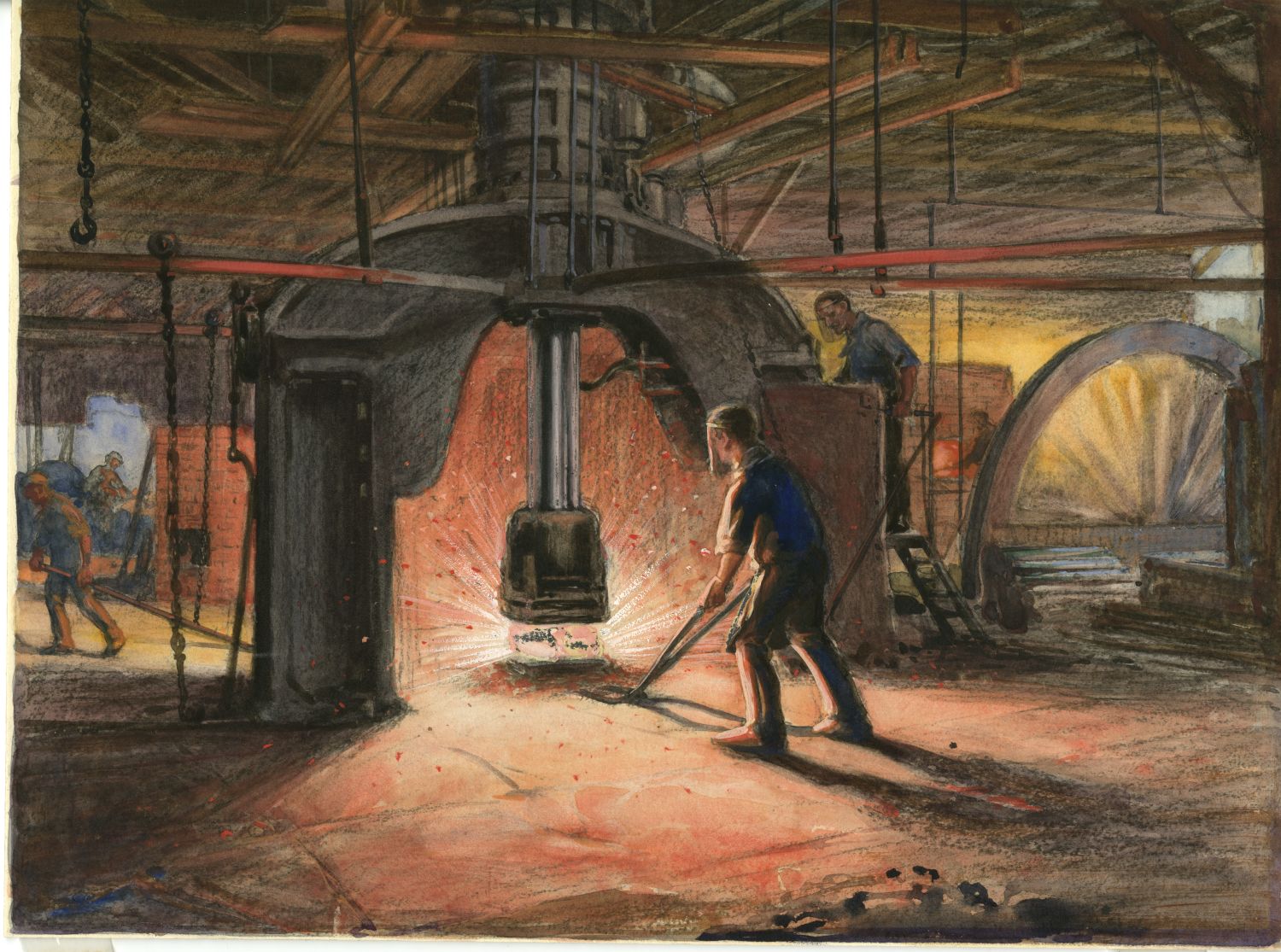 Untitled pastel drawing - Go Industrial